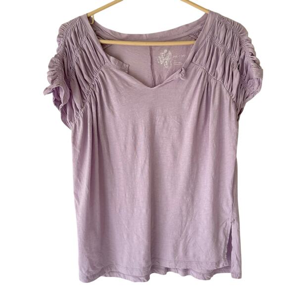 Pilcro | Tops | Pilcro Womens Short Sleeve Shirt Size Xs Purple Lilac ...